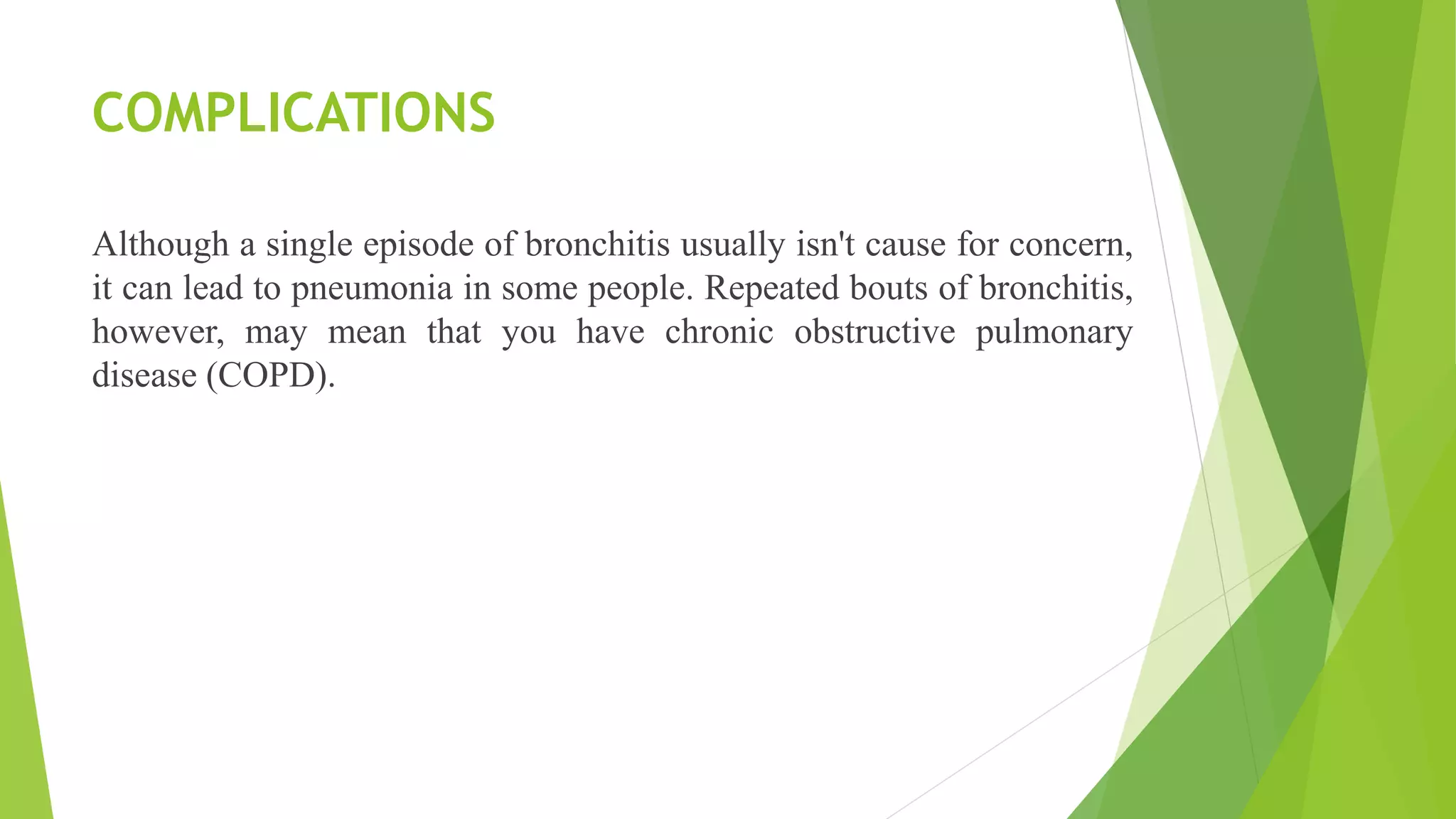 Bronchitis | PPTX