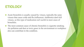 Bronchitis | PPTX