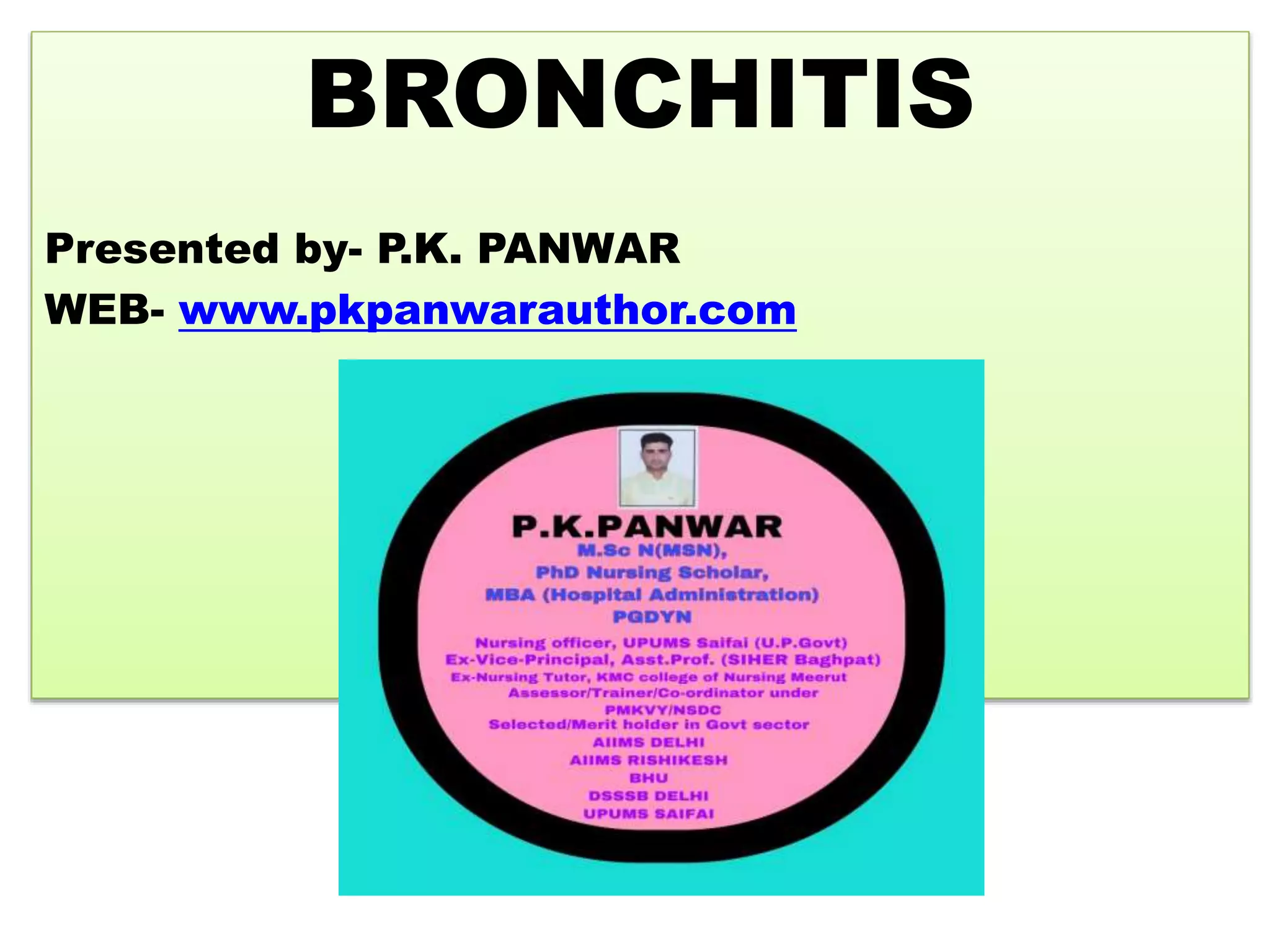 Bronchitis | PPT