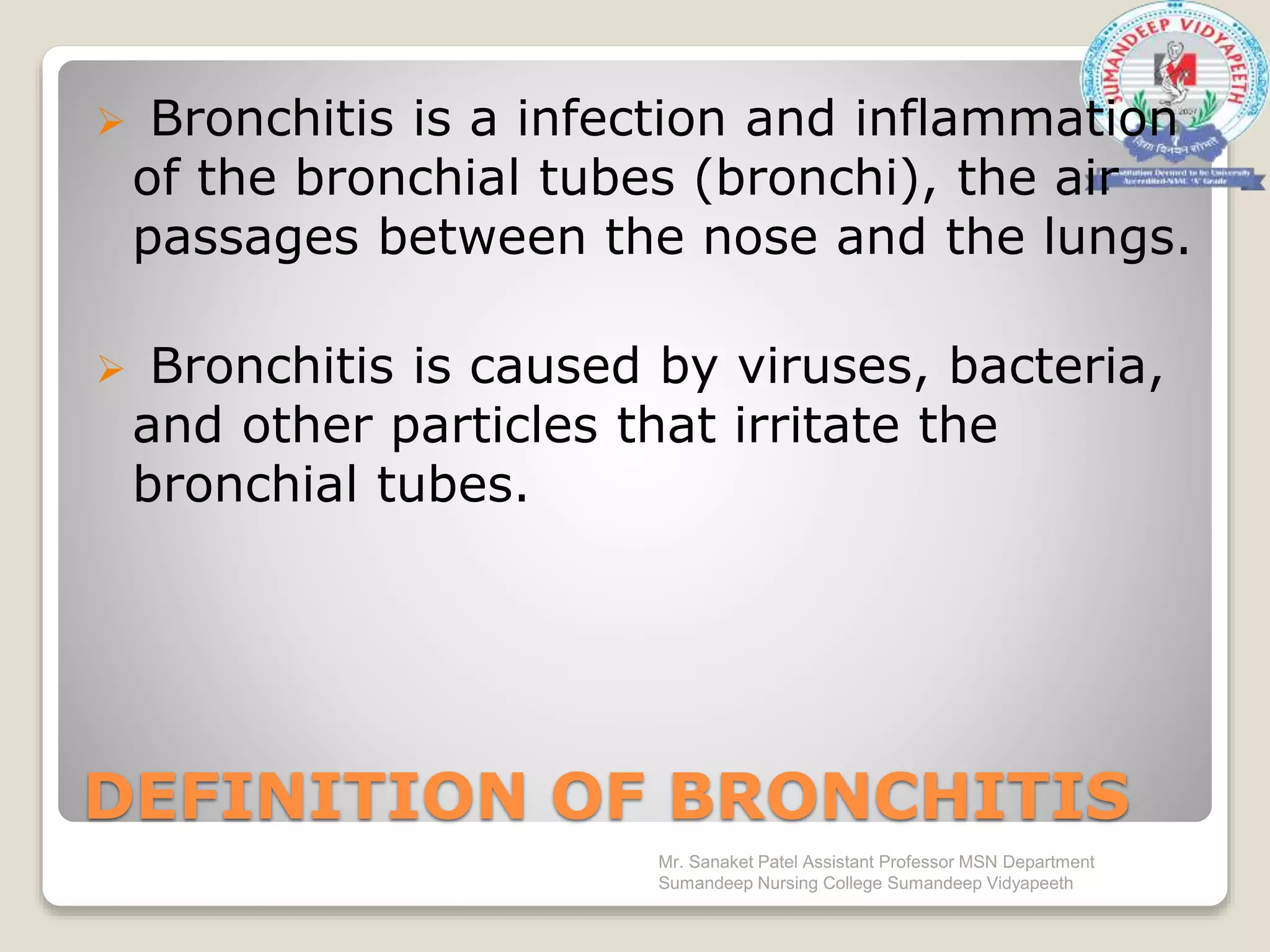 Bronchitis | PPT