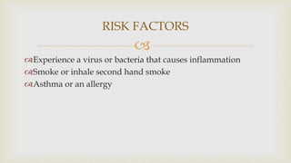 Bronchitis | PPTX