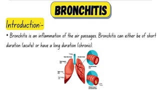 BRONCHITIS SLIDE SHARE IN RESPIRATORY SYSTEM | PPTX