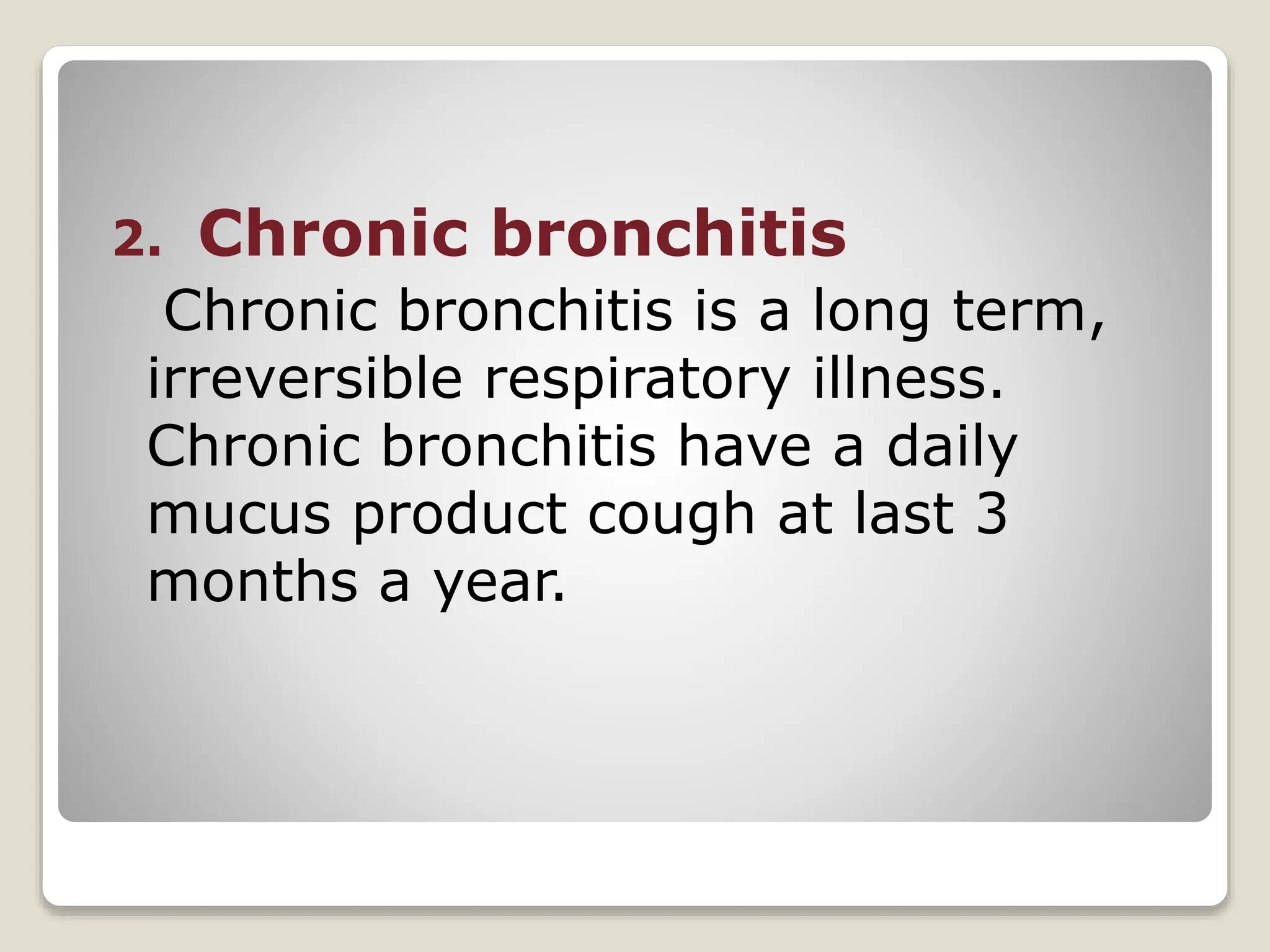 bronchitis Bronchitis is a condition that develops when the airways in ...