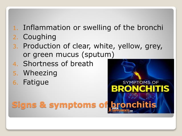 bronchitis Bronchitis is a condition that develops when the airways in ...