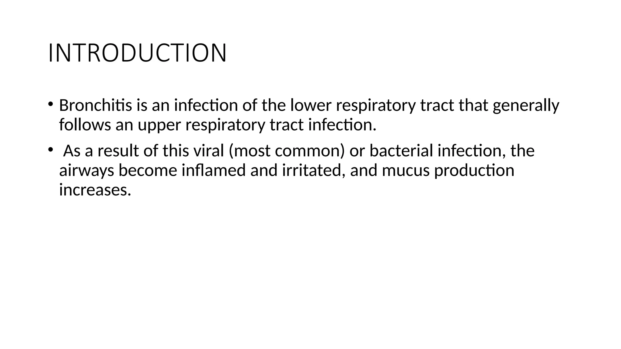 BRONCHITIS second bsc nursing msn-I topic | PPTX