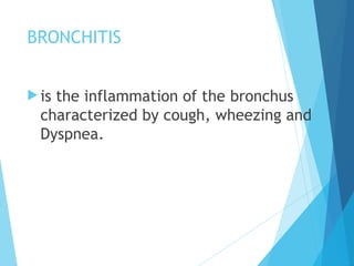 Upper Respiratory disorders Bronchitis.ppt