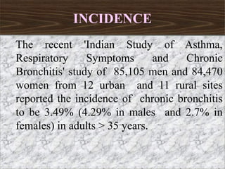 Comprehensive Overview of Respiratory Disorder: Bronchitis.pptx