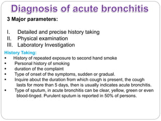 Lab Diagnosis For Acute Bronchitis