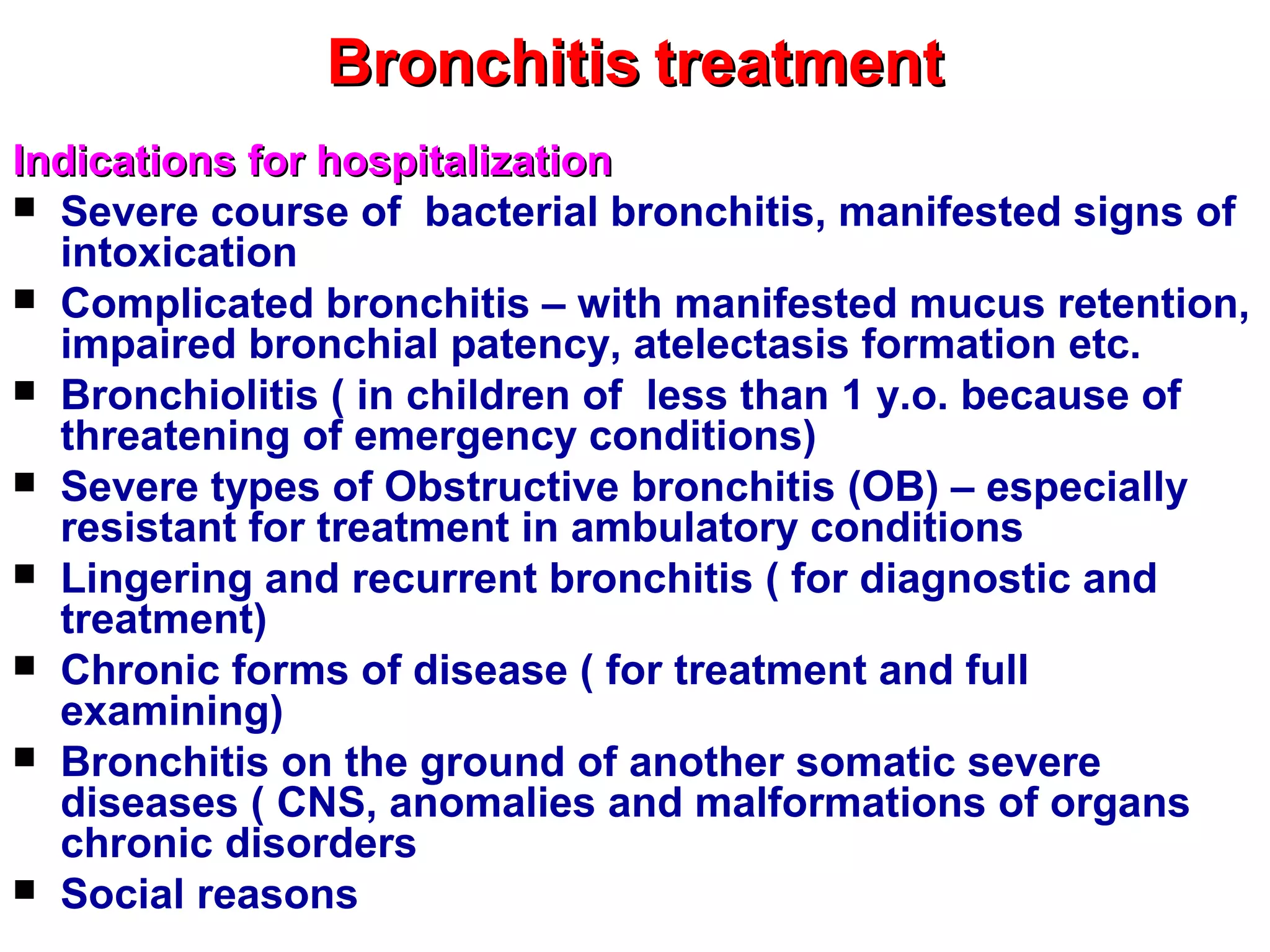 Bronchitis lecture in children | PPT