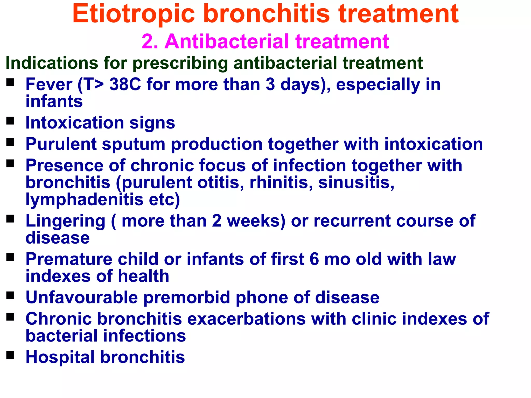Bronchitis lecture in children | PPT