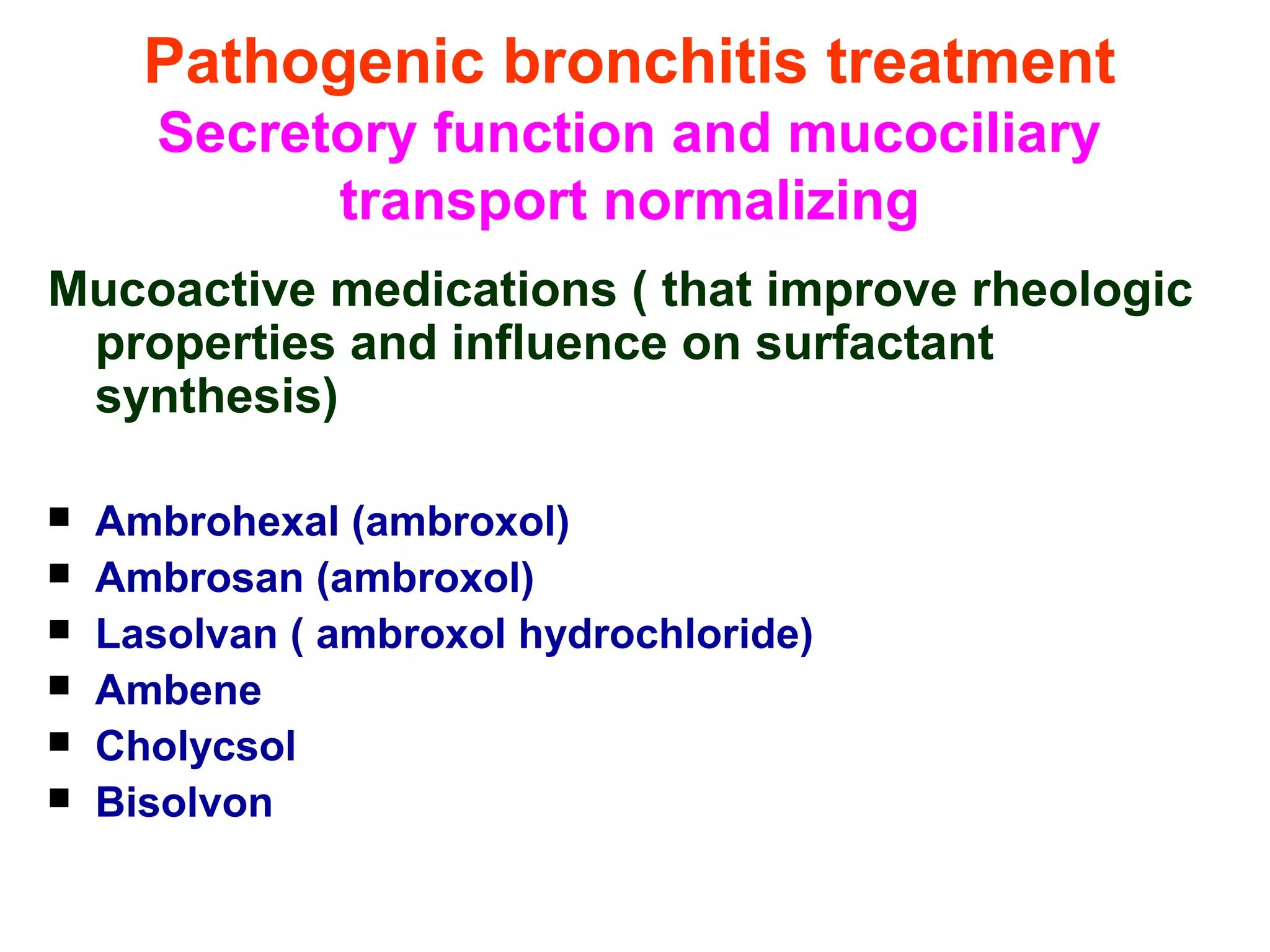 Bronchitis lecture in children | PPT
