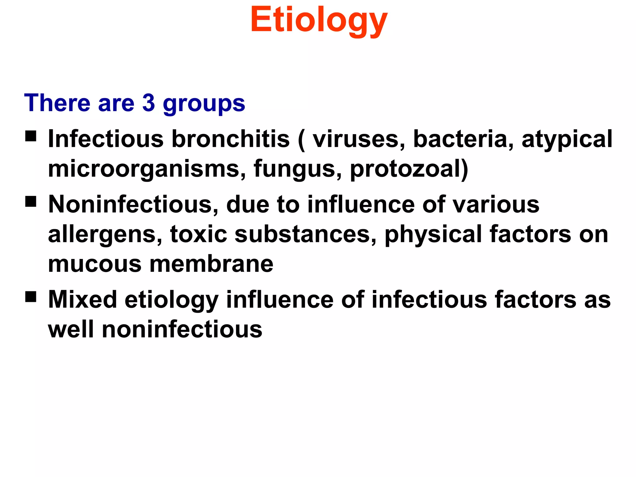 Bronchitis lecture in children | PPT