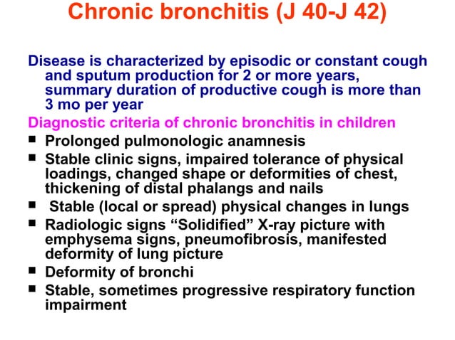 Bronchitis lecture in children | PPT