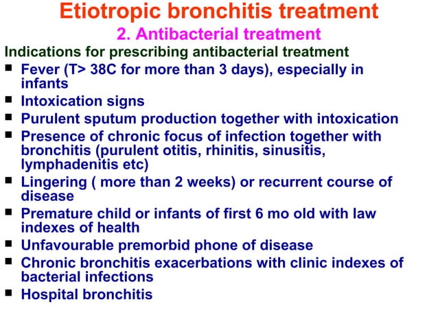 Bronchitis lecture in children | PPT