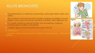 Bronchitis powerpoint | PPTX