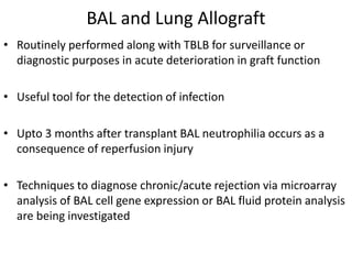 Bronchoalveolar lavage | PPTX