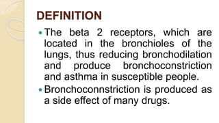 Bronchoconstrictor Drugs | PPTX