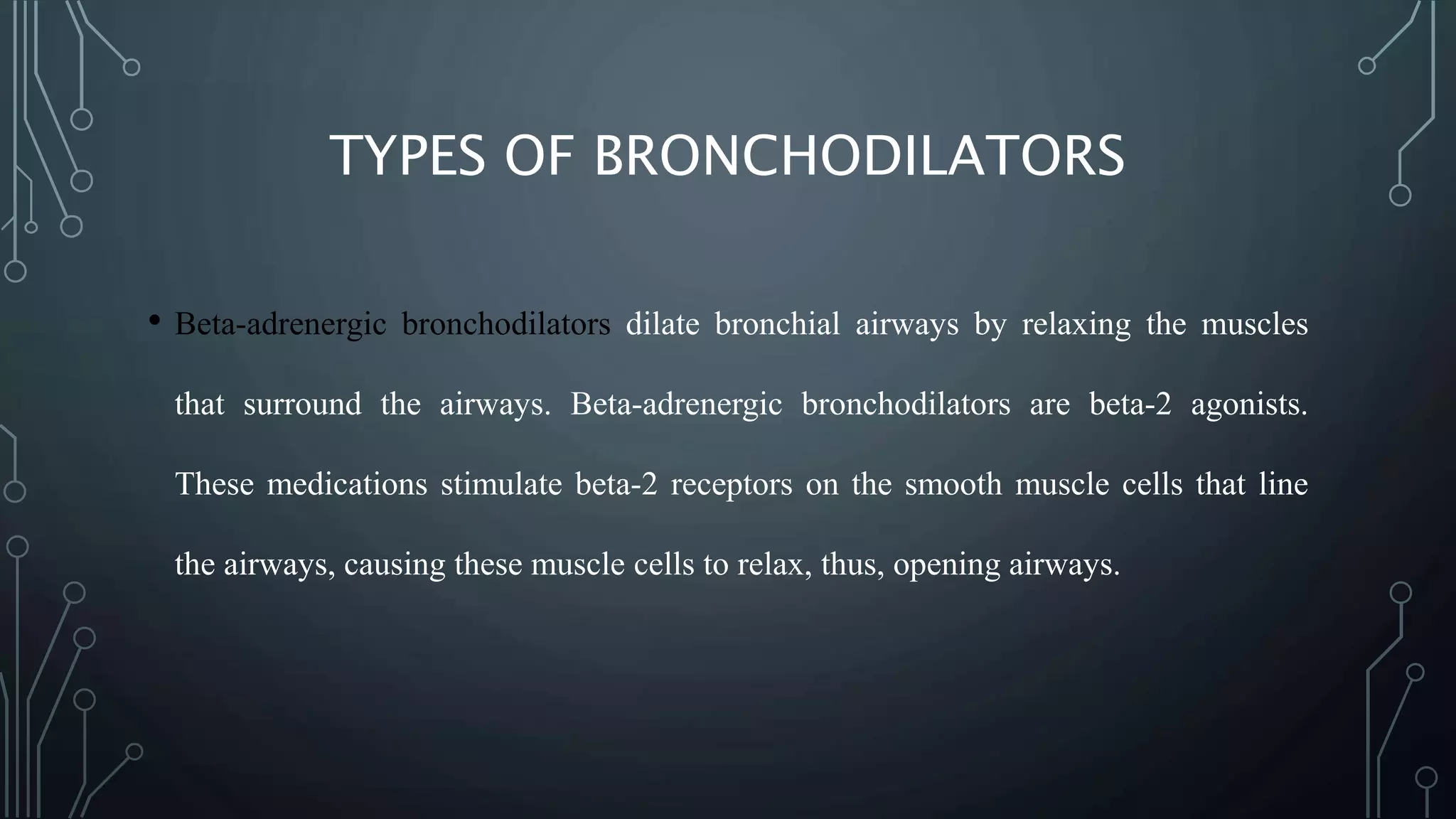 Bronchodilator drugs | PPTX