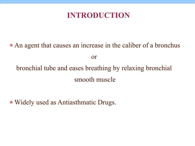 Bronchodilators | PPT