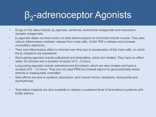 Bronchodilators and anti inflammatories | PPTX