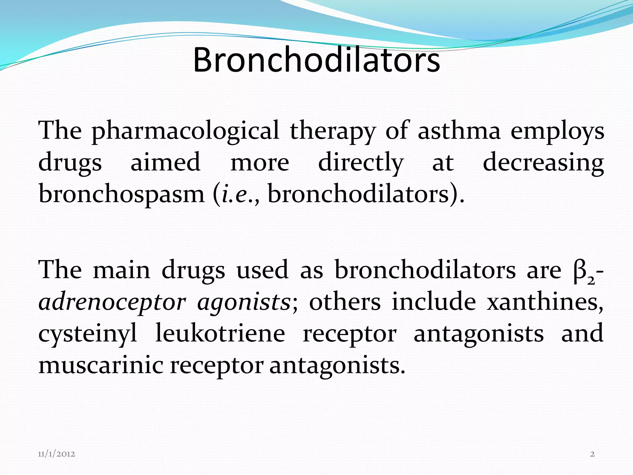 Screening Models of Bronchodilator | PPTX