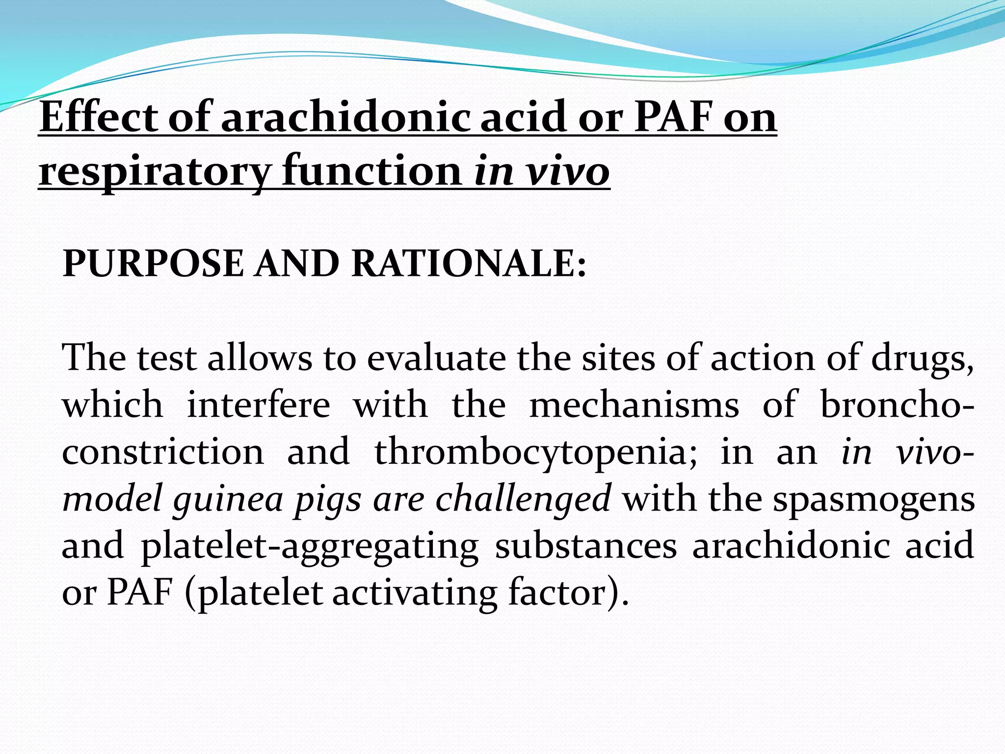 Screening Models of Bronchodilator | PPTX
