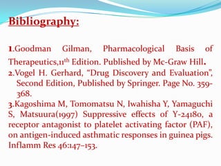 Screening Models of Bronchodilator | PPTX