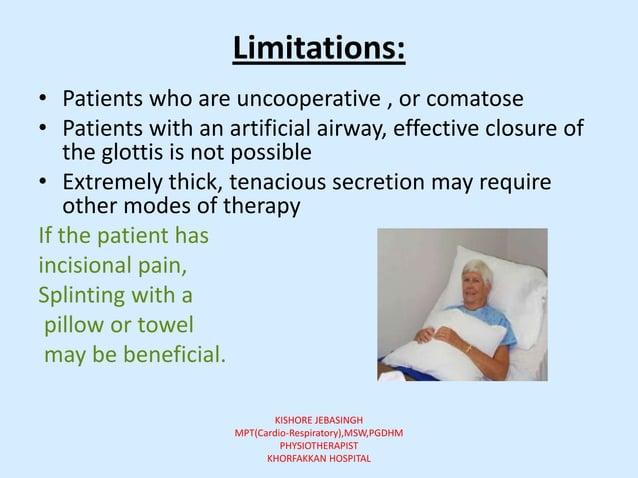 Broncho hygienic techniques. | PPTX | Physical Therapy | Wellness