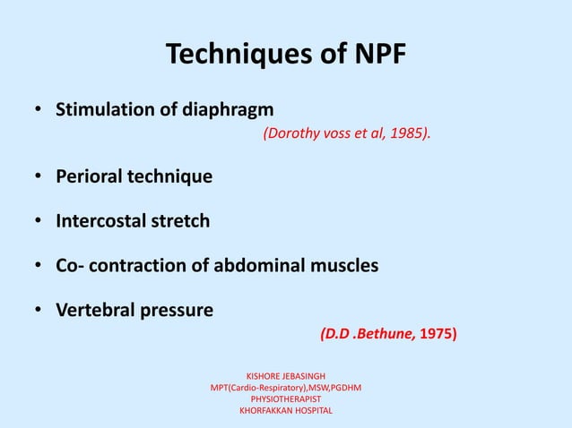 Broncho hygienic techniques. | PPTX | Physical Therapy | Wellness