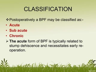 Bronchopleuralfistula | PPTX