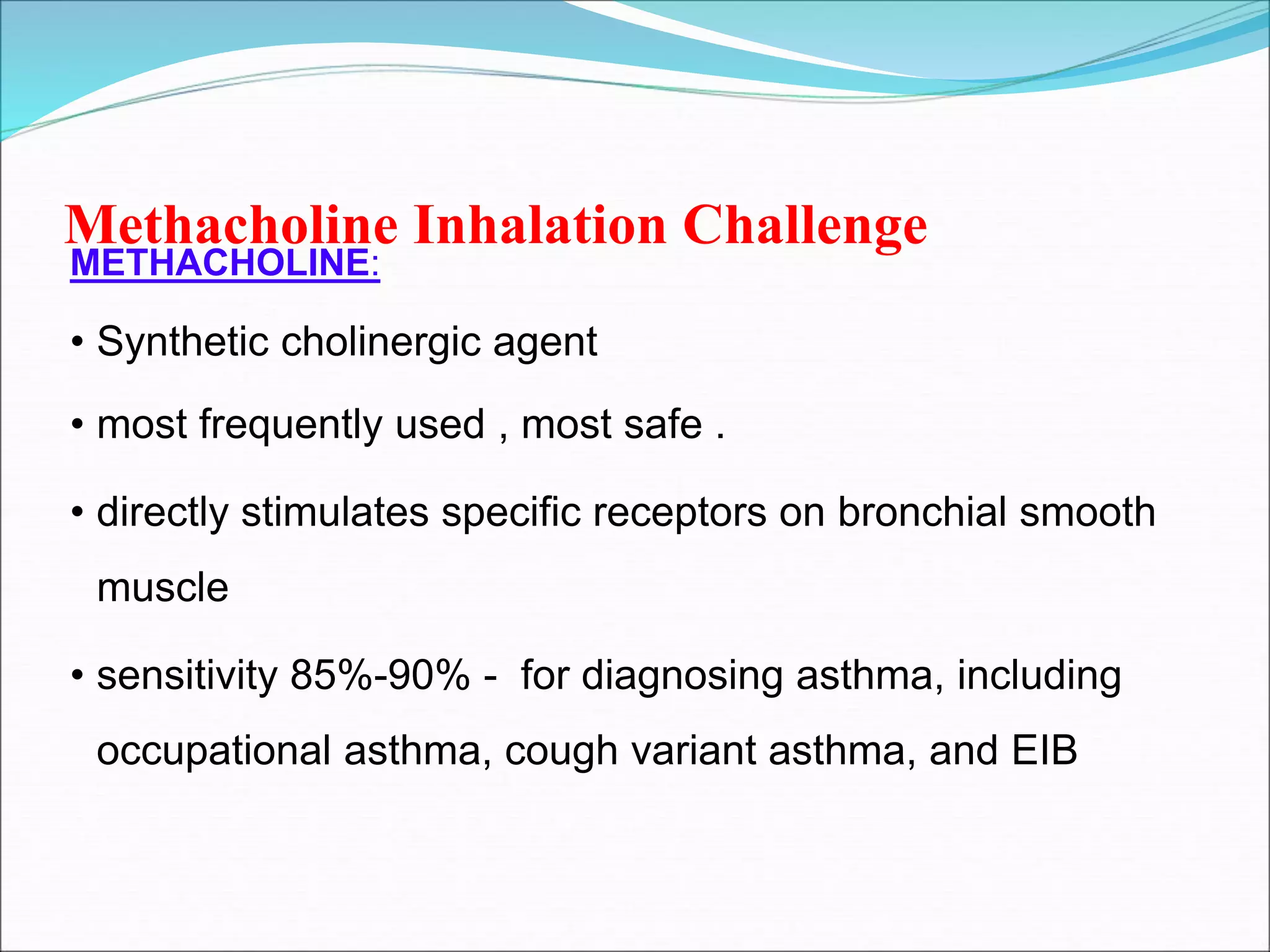 Broncho provocation testing ppt | PPTX