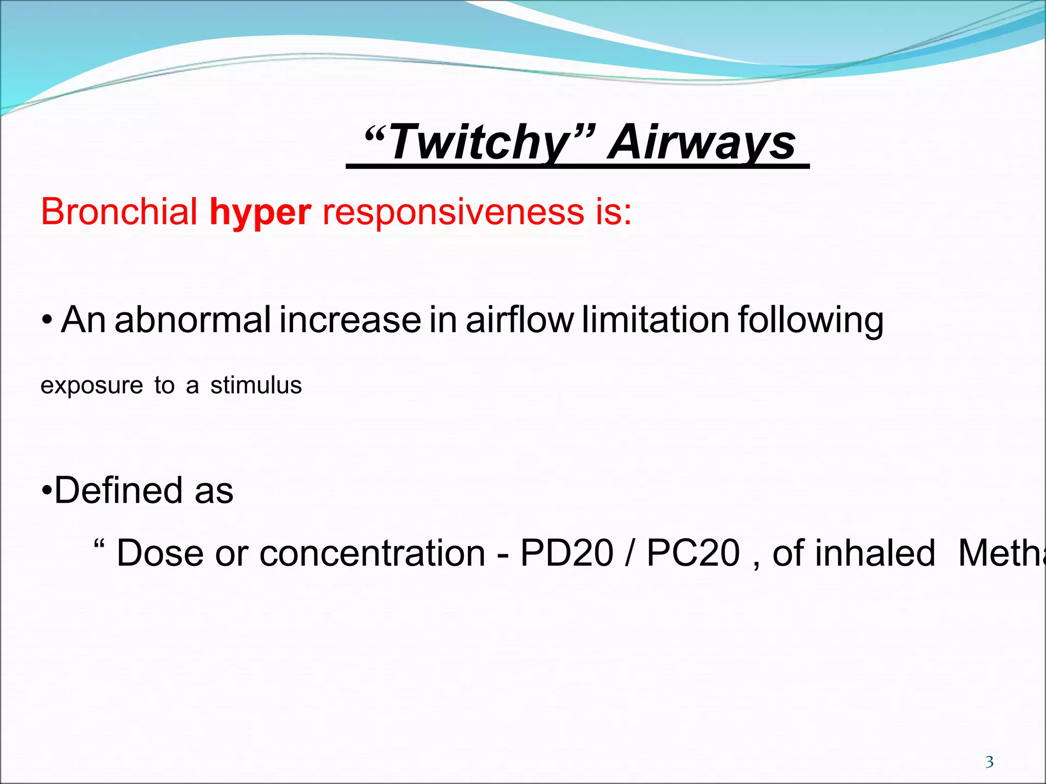 Broncho provocation testing ppt | PPTX