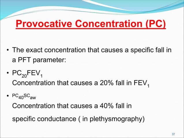 Broncho provocation testing ppt | PPTX | Lung and Respiratory Health ...