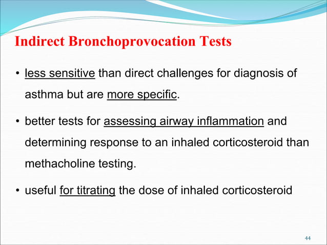 Broncho provocation testing ppt | PPTX | Lung and Respiratory Health ...