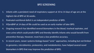 BRONCHOPULMONARY DYSPLASIA a neonatal problem.pptx | Pregnancy ...