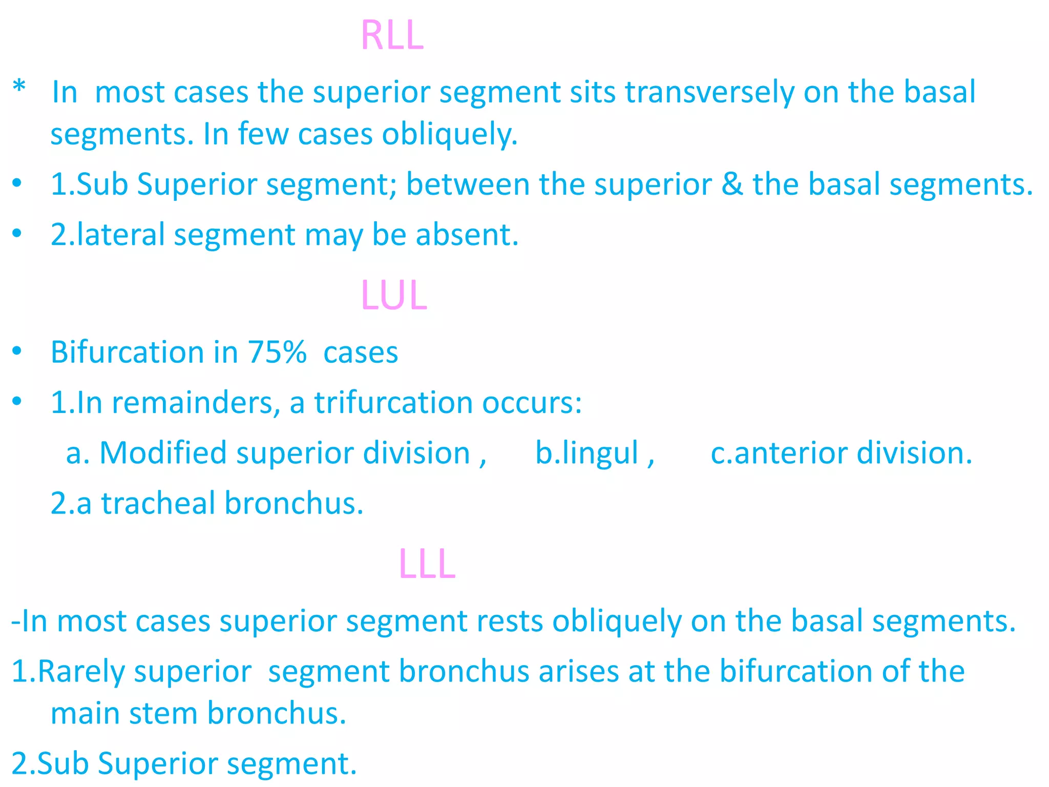 BRONCHOPULMONARY SEGMENTS OF THE LUNG | PPTX