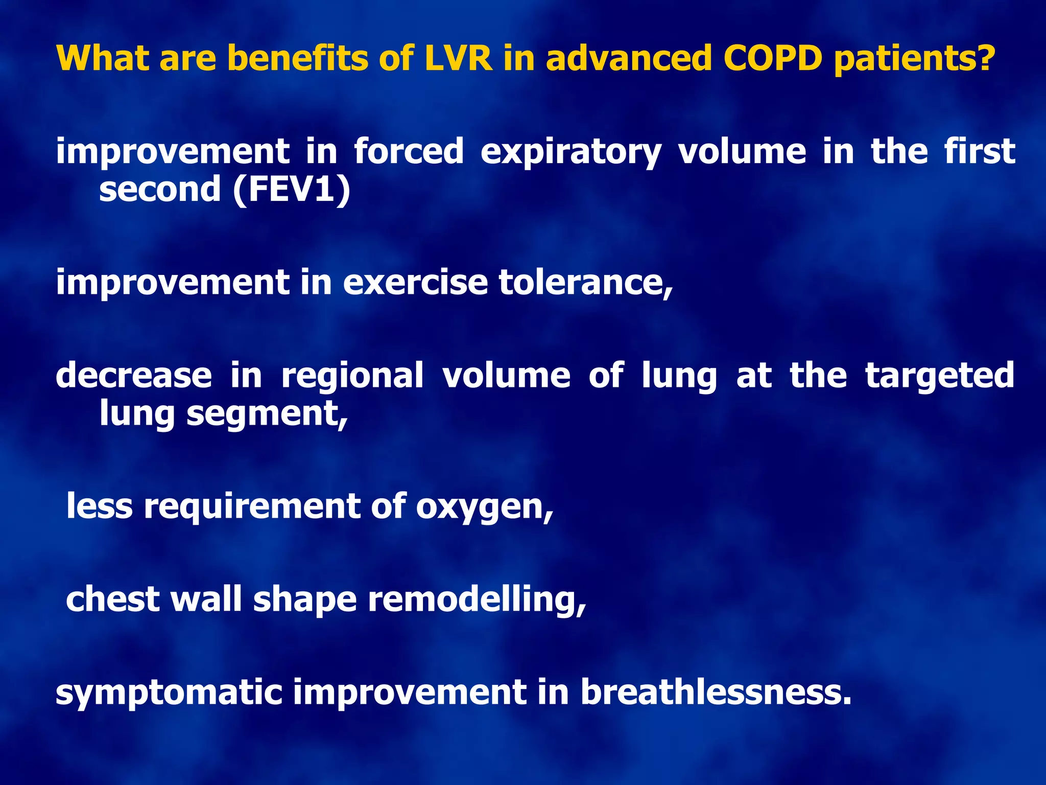 Bronchoscope lung volume reduction 2011 | PPT