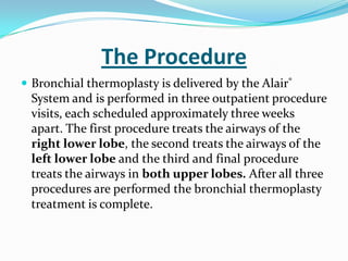 Bronchoscopic thermoplasty | PPTX