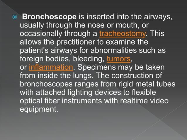 Bronchoscopy | PPTX