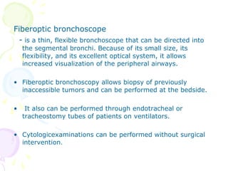 Bronchoscopy, Diagnostic technique | PPT