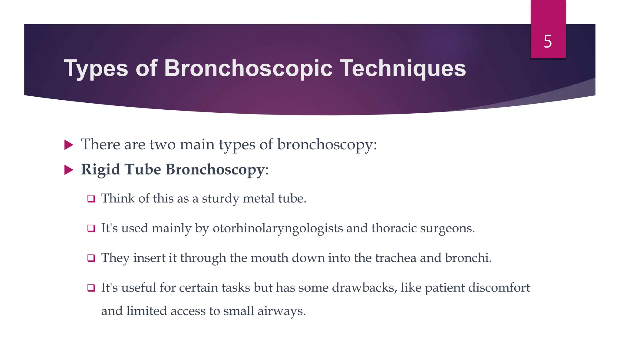 BRONCHOSCOPY.pptx | Lung and Respiratory Health | Diseases and Conditions