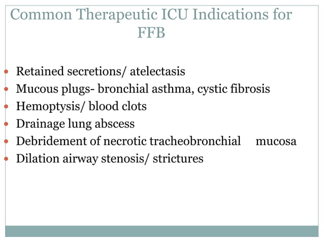 fiberoptic bronchoscopy - airway securing FOI | PPTX | Lung and ...