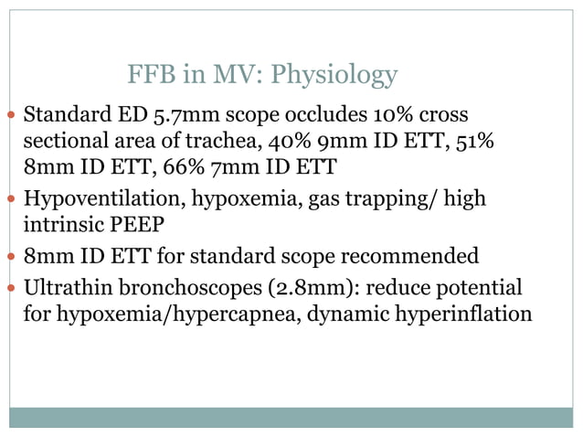 fiberoptic bronchoscopy - airway securing FOI | PPTX | Lung and ...