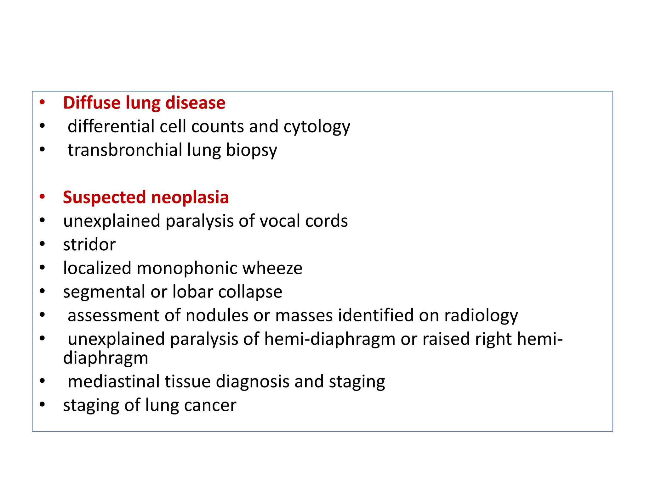 Bronchoscopy indication preparation consent | PPTX