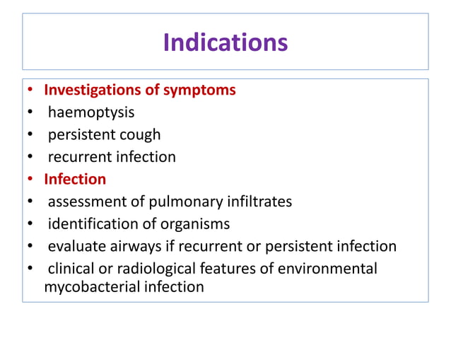 Bronchoscopy indication preparation consent | PPTX