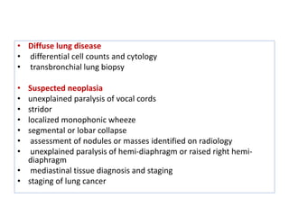 Bronchoscopy indication preparation consent | PPTX
