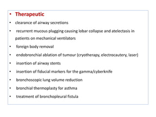 Bronchoscopy indication preparation consent | PPTX
