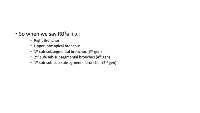 Bronchoscopy nomenclature | PPTX | Lung and Respiratory Health ...
