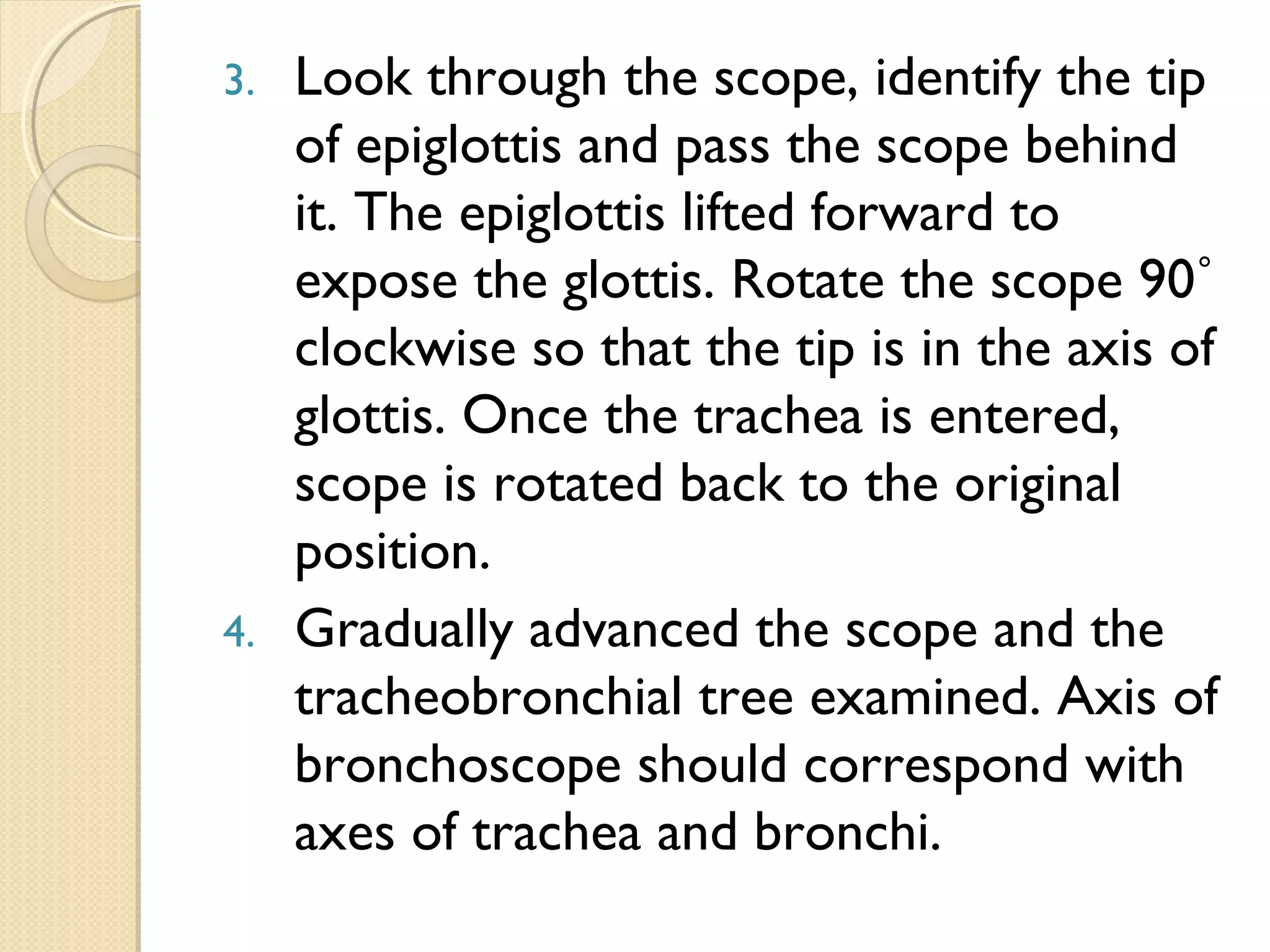 Bronchoscopy ppt | PPT