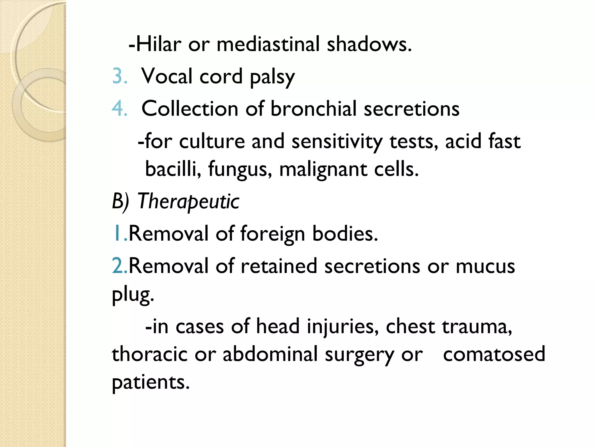 Bronchoscopy ppt | PPT